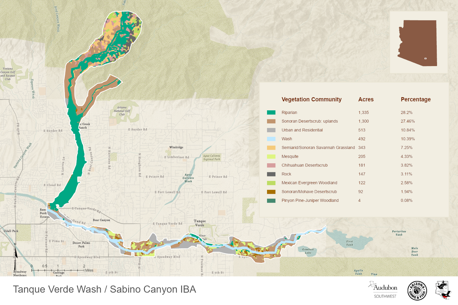 Tanque Verde Wash/Sabino Canyon IBA - Arizona Important Bird Areas Program